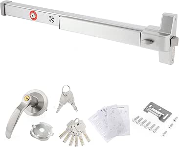 BEAMNOVA Panic Bar with Alarm for Exit Doors with Keyed Entry ...
