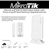 Amazon.com: MikroTik wAP 60G - 60 GHz CPE with Phase Array 60-Degree Beamforming Integrated ...