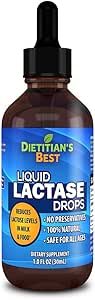 Amazon.com: Liquid Lactase Enzyme Drops 1.0 Fl Oz (30 mL) (150 Servings ...