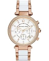 Amazon.com: Michael Kors Women's Parker Rose Gold-Tone Watch MK5774 ...