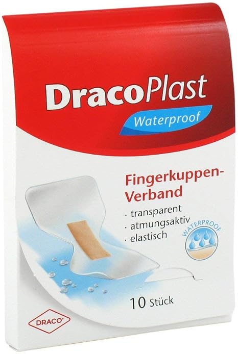 DRACOPLAST waterproof Fingerkuppenpflaster 10 St Pflaster: Amazon.de ...