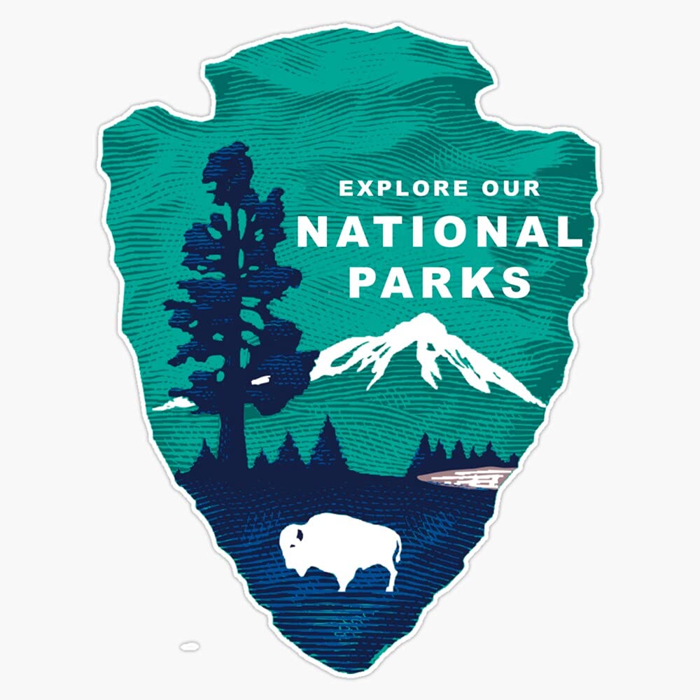 Mua Explore Our National Parks Logo Vinyl Bumper Sticker Decal ...