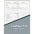 Contractor Notebook and Planner: Contractor notebook Organizer ...