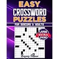Easy Crossword Puzzle Books For Seniors and Adults - Extra Large Print ...