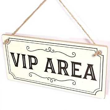 VIP Area Sign - Members Only VIP Lounge Bar Sign: Amazon.co.uk: Kitchen ...