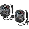 2 Pack Digital Stopwatch Timer: Large Display Multi-Function Stop Watch ...