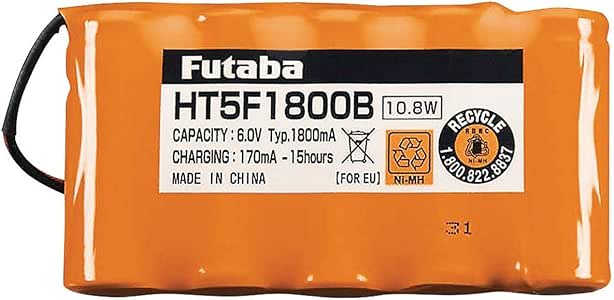 Futaba NT5F1800B NiMH 14SG Transmitter Battery, Battery Packs - Amazon ...