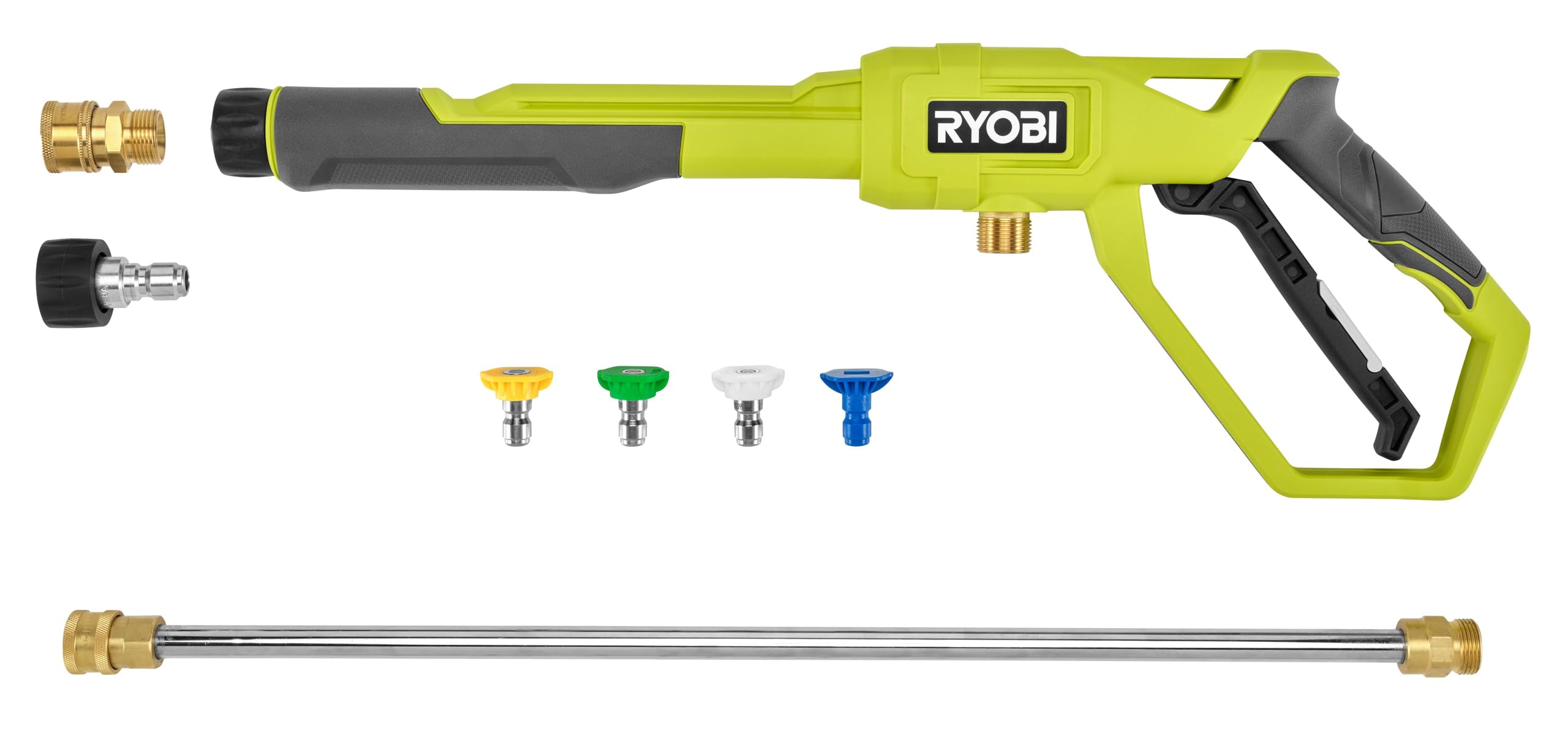 RYOBI Pressure Washer Trigger Handle Kit with Nozzles and Extension ...