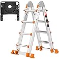 Valeo Ladder 14FT, Multi Position 4 Step Ladder Extension, Anti-Slip A ...