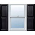 Amazon.com: 12" x 35" Builders Choice Vinyl Raised Panel Window ...