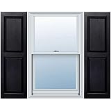 Amazon.com: 12" x 59" Builders Choice Vinyl Raised Panel Window ...