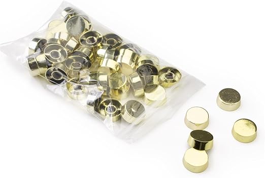 Amazon.com : Set of 50, Decorative Screw Cover Caps, 1-inch Diameter ...