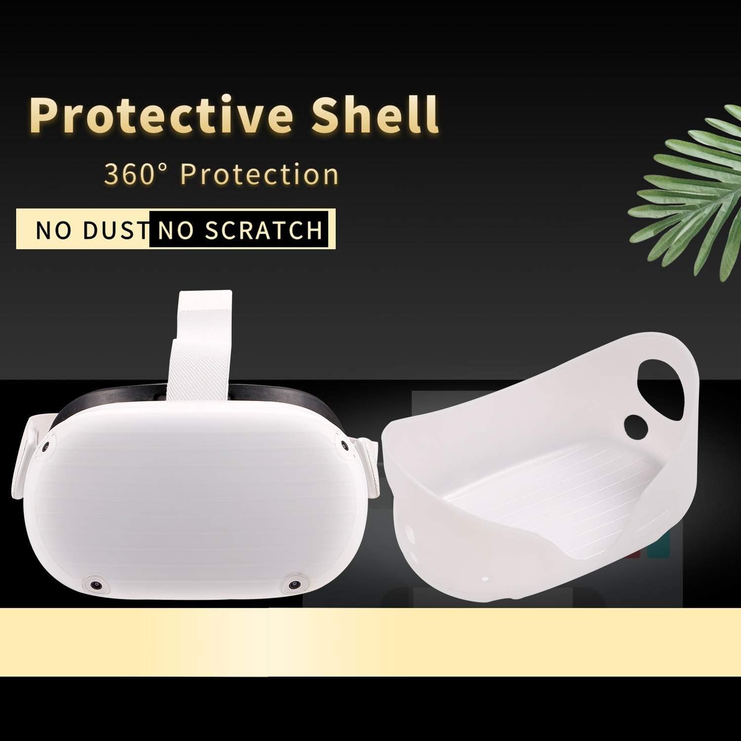 Devansi VR Shell with Lens Cover for Oculus Quest 2 VR Headset ...