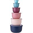 Amazon.com: COOK WITH COLOR Prep Bowls with Lids- Wide and Deep Nesting ...