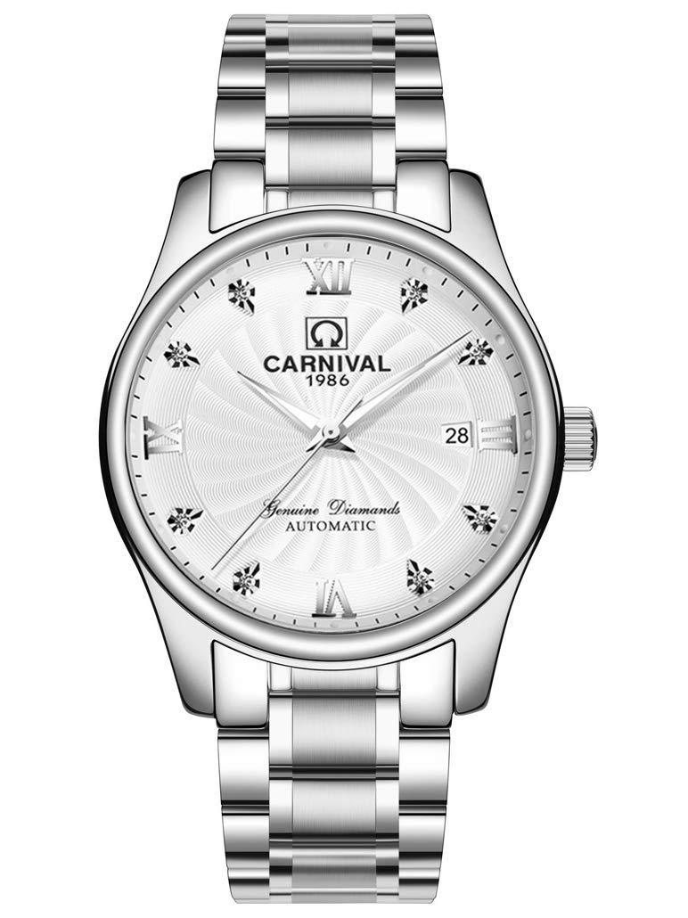 Mua CARNIVAL 8671G Men's Mechanical Wristwatch, Date Calendar (White ...