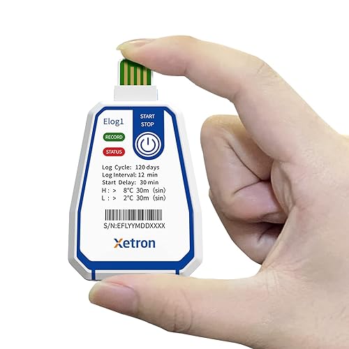 Xetron Single Use Temperature Data Logger 150 Day, USB Temp Recorder ...