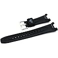 Amazon.com: Casio Black Resin Pathfinder Series Watch Band - 18mm ...