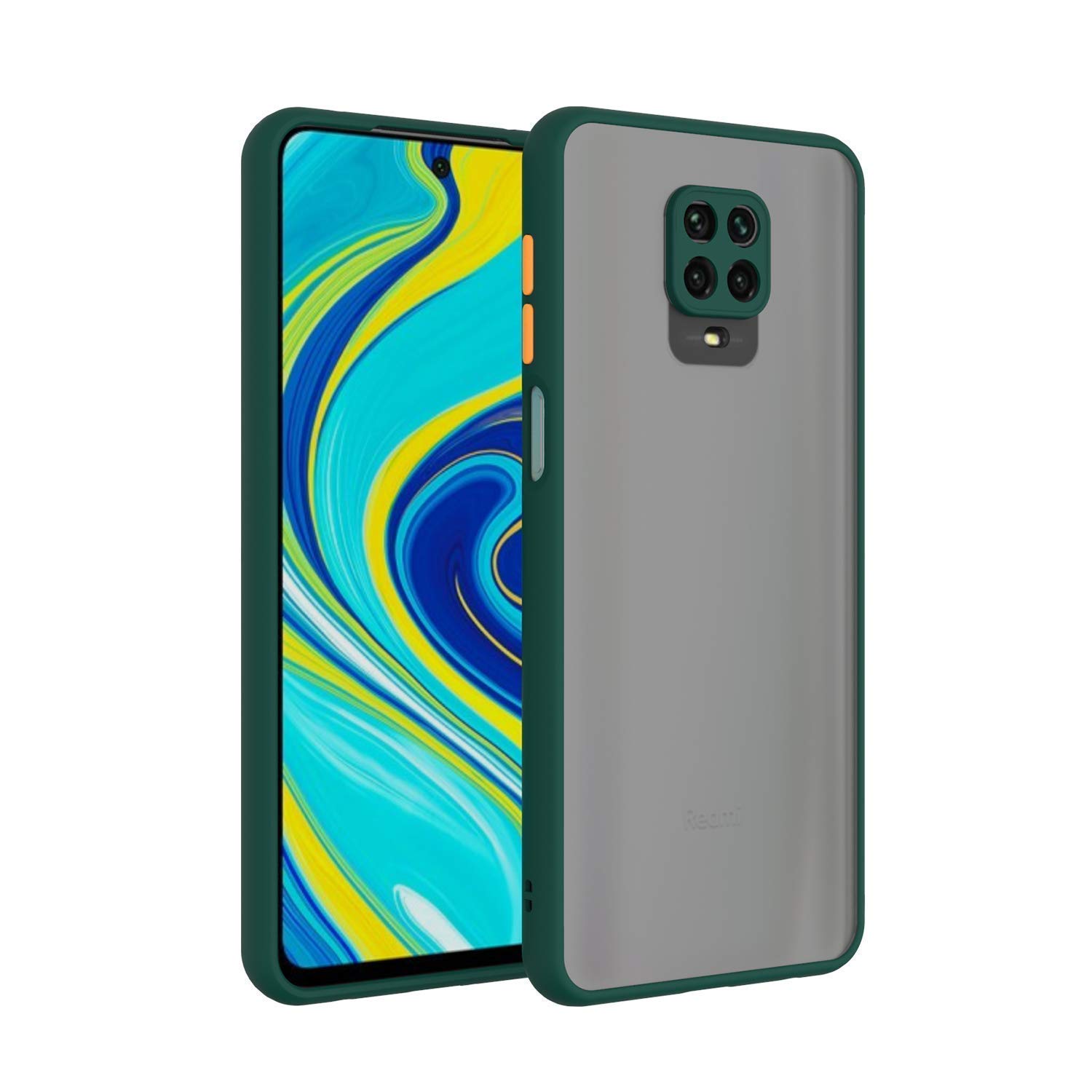 Capcase Back Cover for Xiaomi Redmi Mi Note 9 Pro Max(Plastic/Green ...