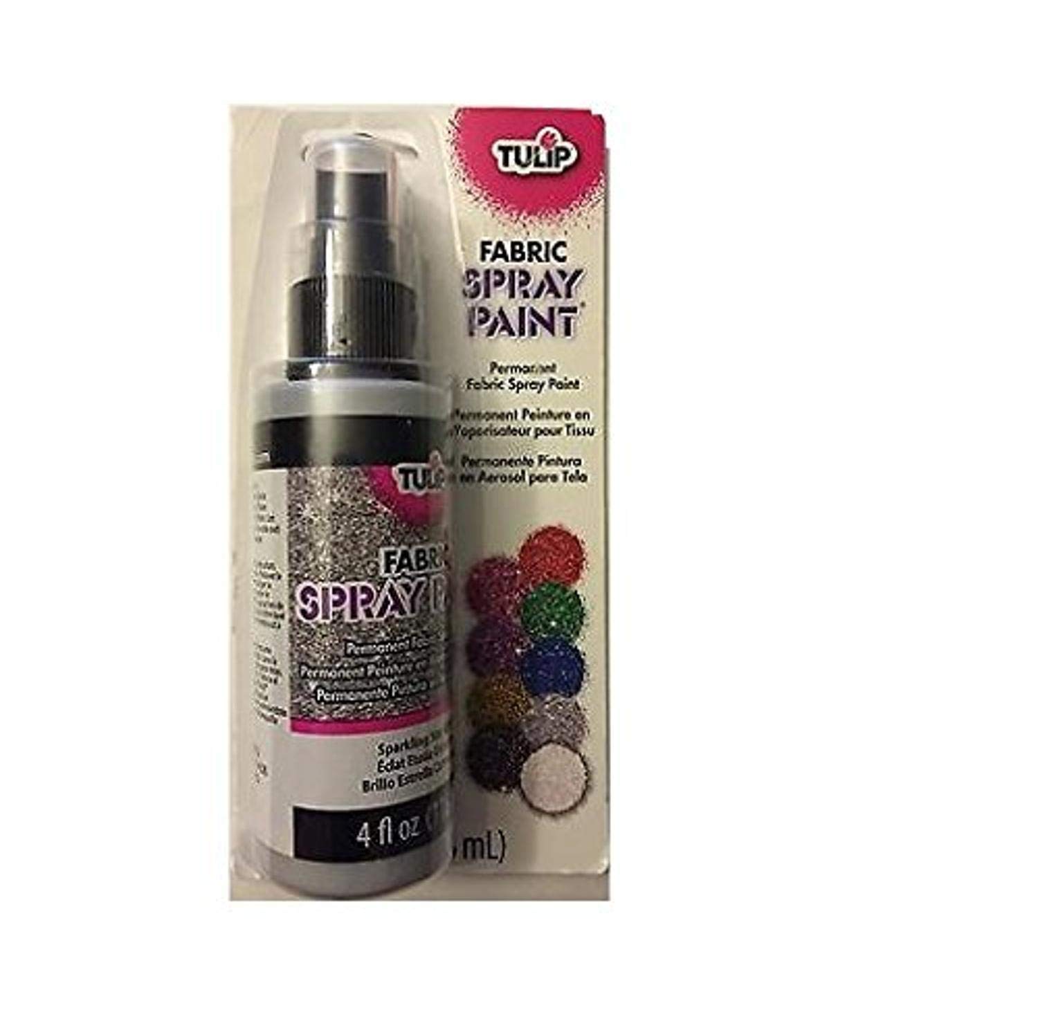 Tulip I Love To Create Fabric Spray Paint , 4 oz Sparkling Star Glitter ...