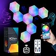 HEXlights 7-Pack App Controlled RGB Wall Panels, LED Hexagon Lights ...