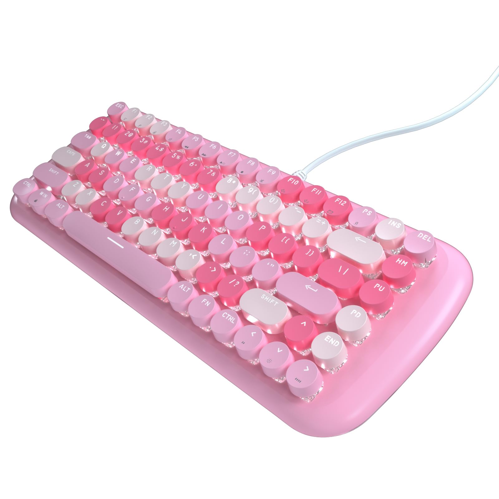 Mua Lomiluskr Cute Colorful Wired Mechanical Keyboard for Girls and ...