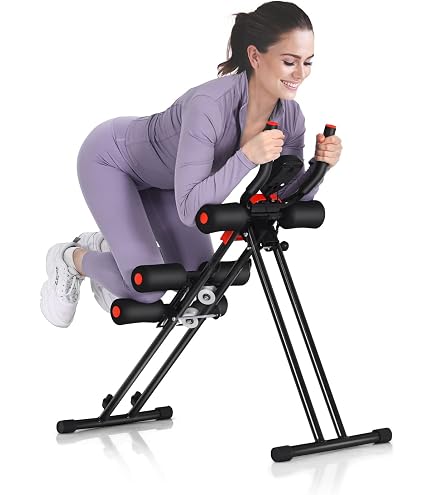 Ab Workout GYMAX Ab Machine With LCD Monitor - Adjustable Abdominal ...