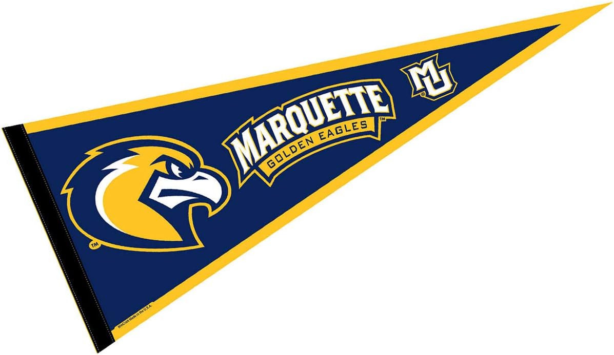 Amazon.com : College Flags & Banners Co. Marquette Pennant Full Size ...