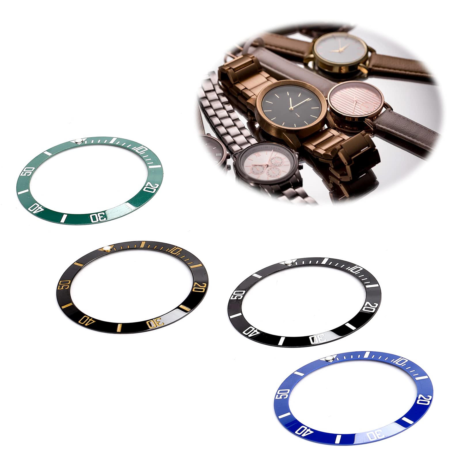 Mua Fybida 4pcs Watch Bezel Insert Ceramic Watch Bezel Insert Watch ...
