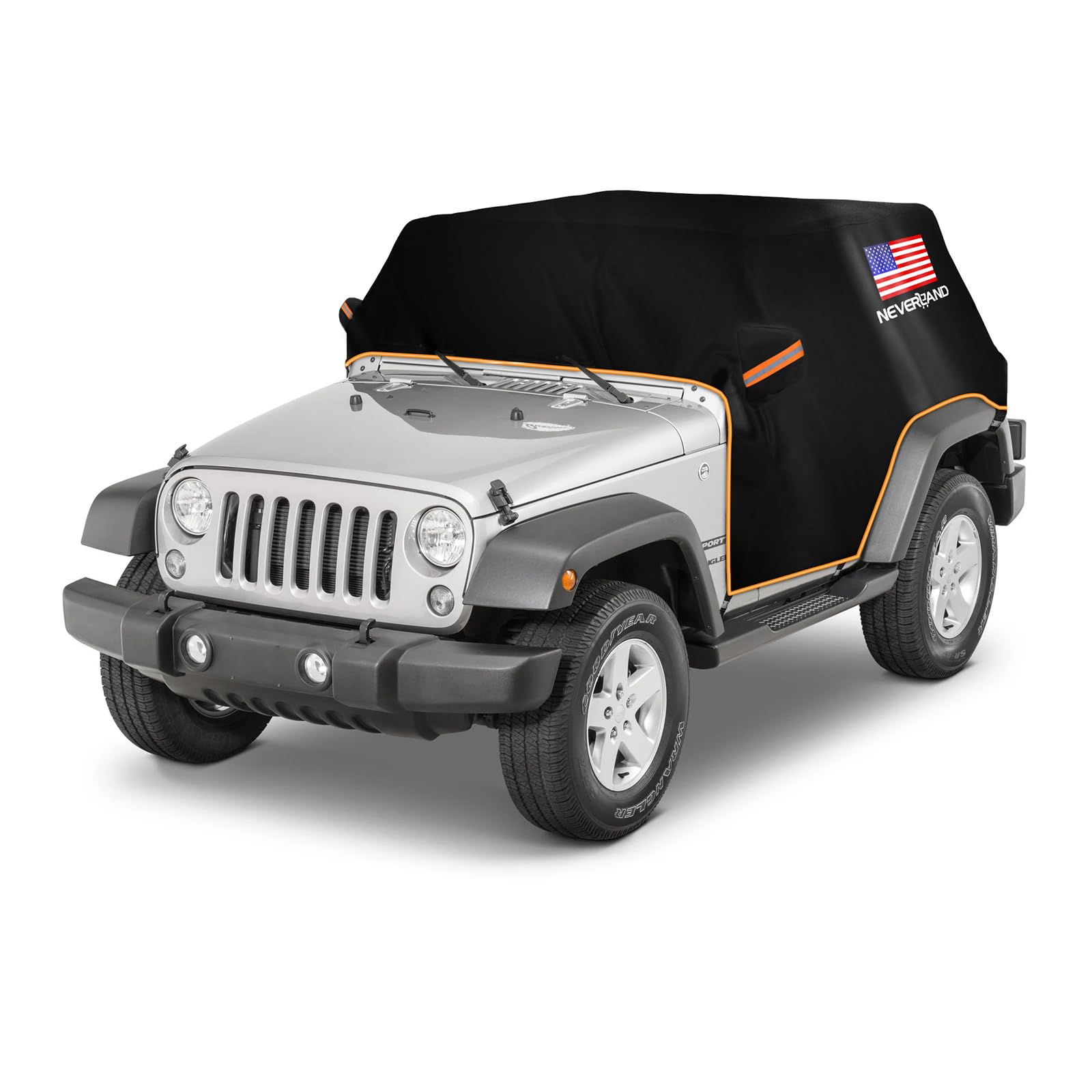 Wrangler Cab Cover for 2007-2024 Jeep Wrangler JK JL 2 Door,NEVERLAND ...
