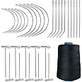 Amazon.com: Needle and Thread for Hair Extensions, 1640 Yards Hair ...