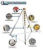 Tripod Rescue System With 1200ibs Winch, Aluminum Confined Space Tripod ...