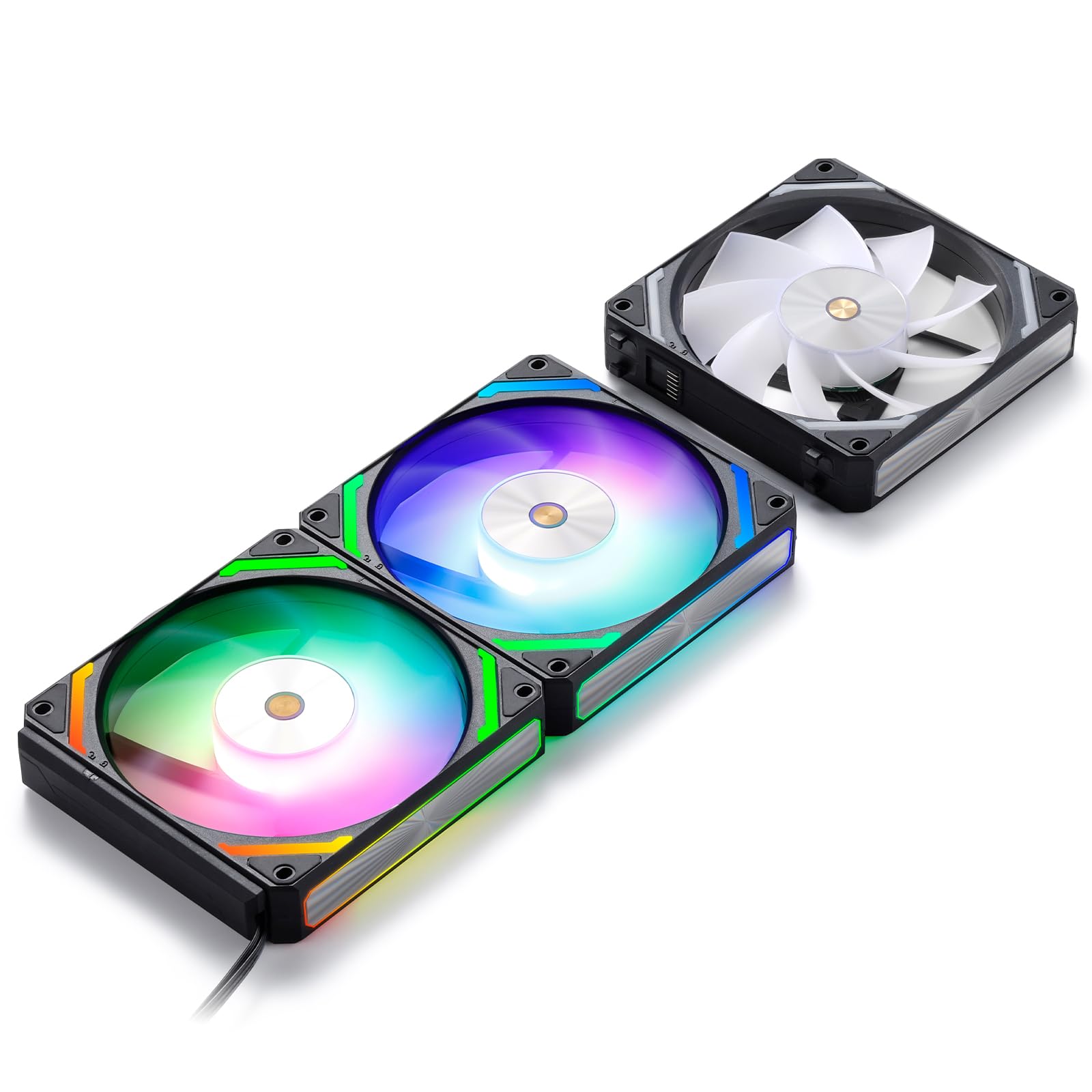 LTC CF-121D 120mm PC Case Fan, Daisy-Chain Connection, 5V 3Pin ARGB ...