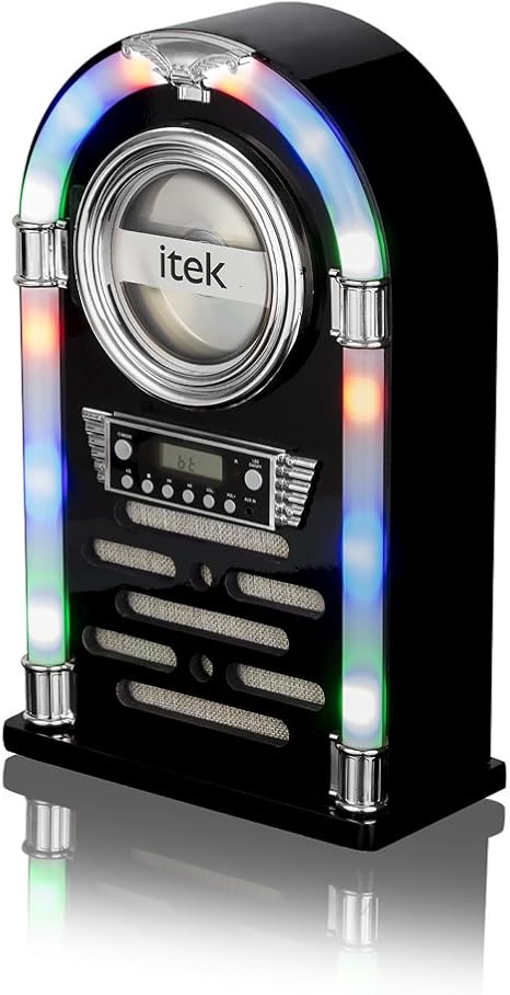 iTek Jukebox with CD Player, FM Radio and Bluetooth Connection, Remote ...