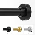 Amazon.com: TVWOO Black Short Shower Curtain Rod:Adjustable Heavy Duty ...