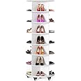 Amazon.com: SpaceAid Spinning Shoe Rack with Wheels, 7 Tier Rotating ...