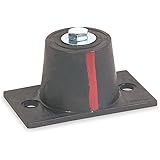 Mason ND-A-Black Neoprene Double Deflection Floor Mount Vibration Isolator, 5/16"-18 x 3/4 ...