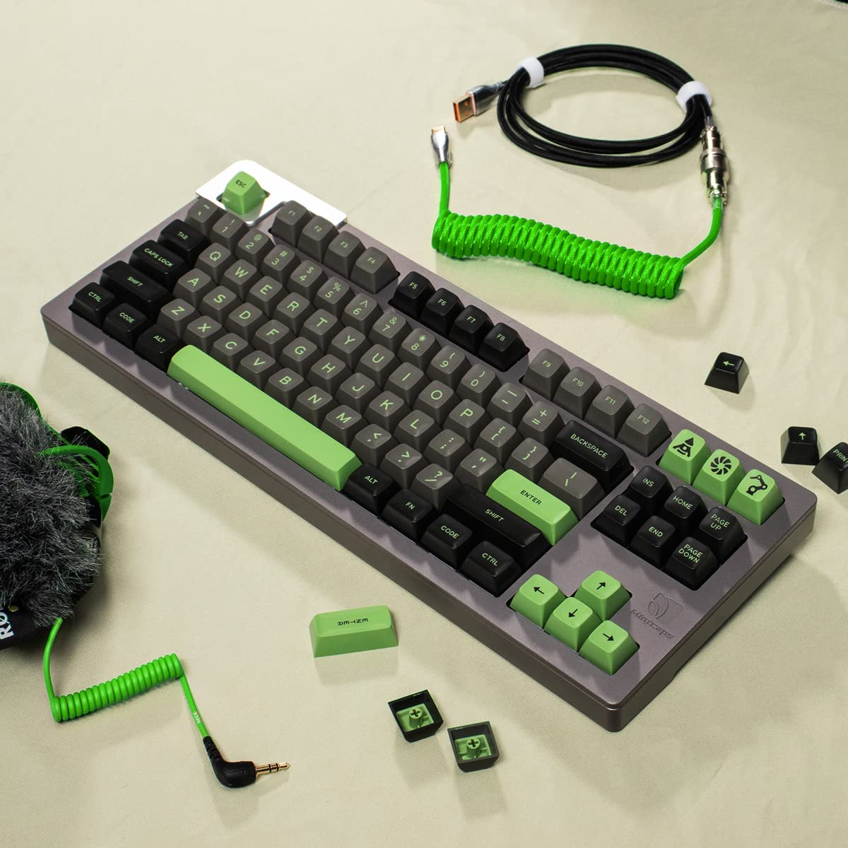 Mua UK Keycaps 172 Keys SA Profile Double Shot MG Green 6.25u/7u ISO ...