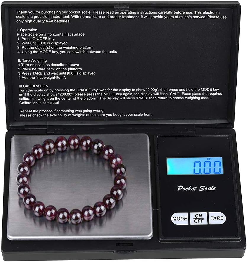 Zacro Pocket Scale – 200g X 0.01g Portable Elite Digital Kitchen Scale ...
