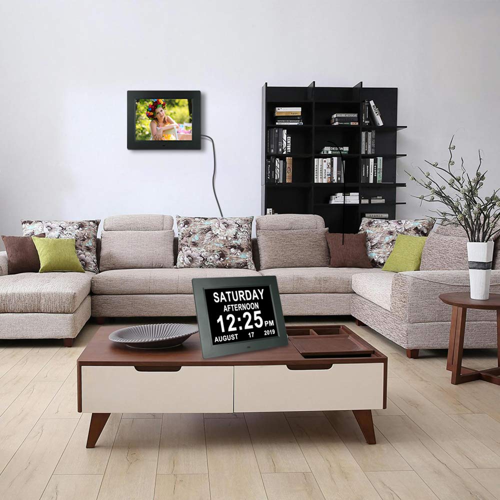 Mua Aowasi Digital Clock Large Display with Date and Day of Week, 8 ...
