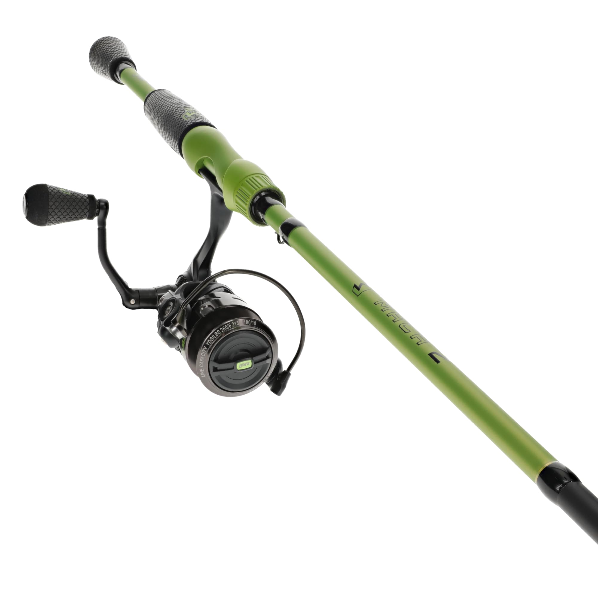 Lew's MACH 2 Spinning Reel and Fishing Rod Combo, IM8 Graphite Blank ...