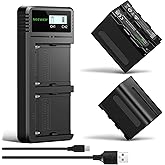 Amazon.com : Neewer 2Pcs NP-F970 Replacement Battery, 7800mAh Rechargeable USB C, Compatible ...