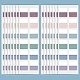 Amazon.com : 420 Pieces Sticky Index Tabs Self Adhesive Flag Tabs Writable and Repositionable ...