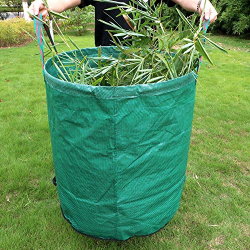 FLORA GUARD 3-Pack 72 Gallons Reusable Garden Waste Bags,Heavy Duty ...