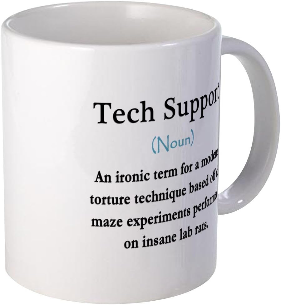 CafePress - Tech Support Mug - Unique Coffee Mug, Coffee Cup, Tea Cup ...