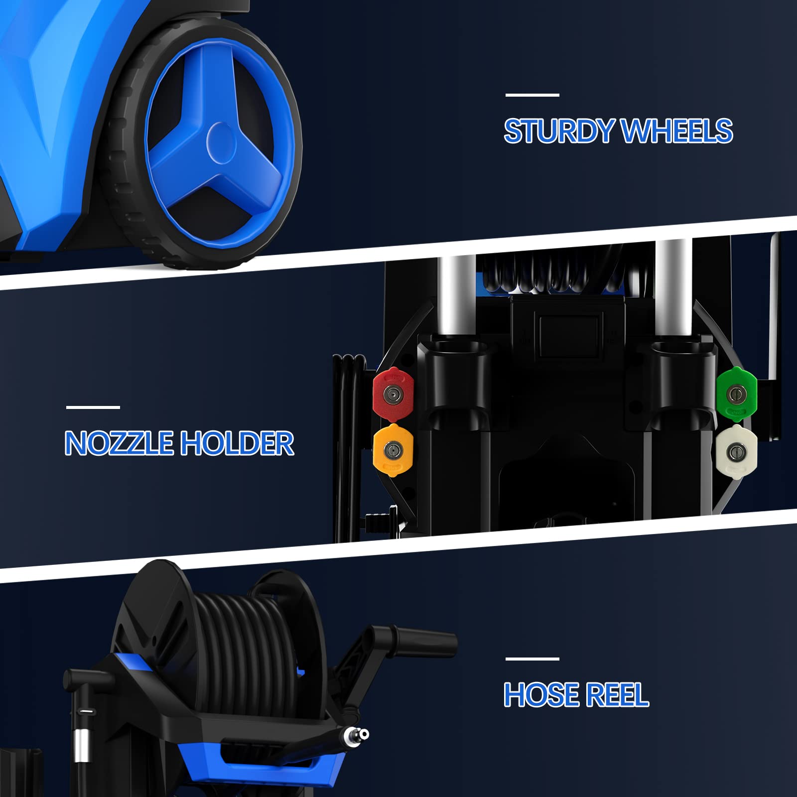 Mua Electric Pressure Washer 4500 PSI 3.2 GPM Touch Screen Adjustable Pressure,4 Nozzles and ...