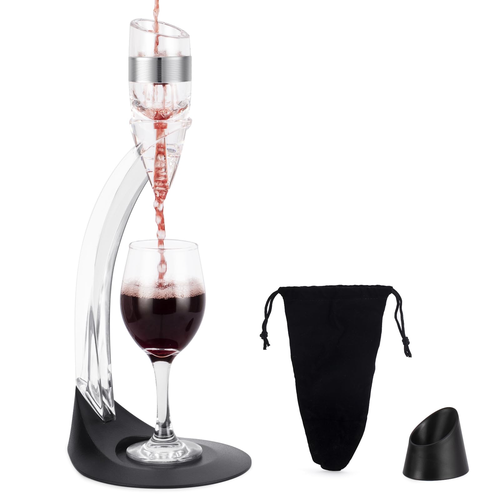 D&Slifei Deluxe Essential Wine Aerator Pourer with Tower Stand,Unique ...