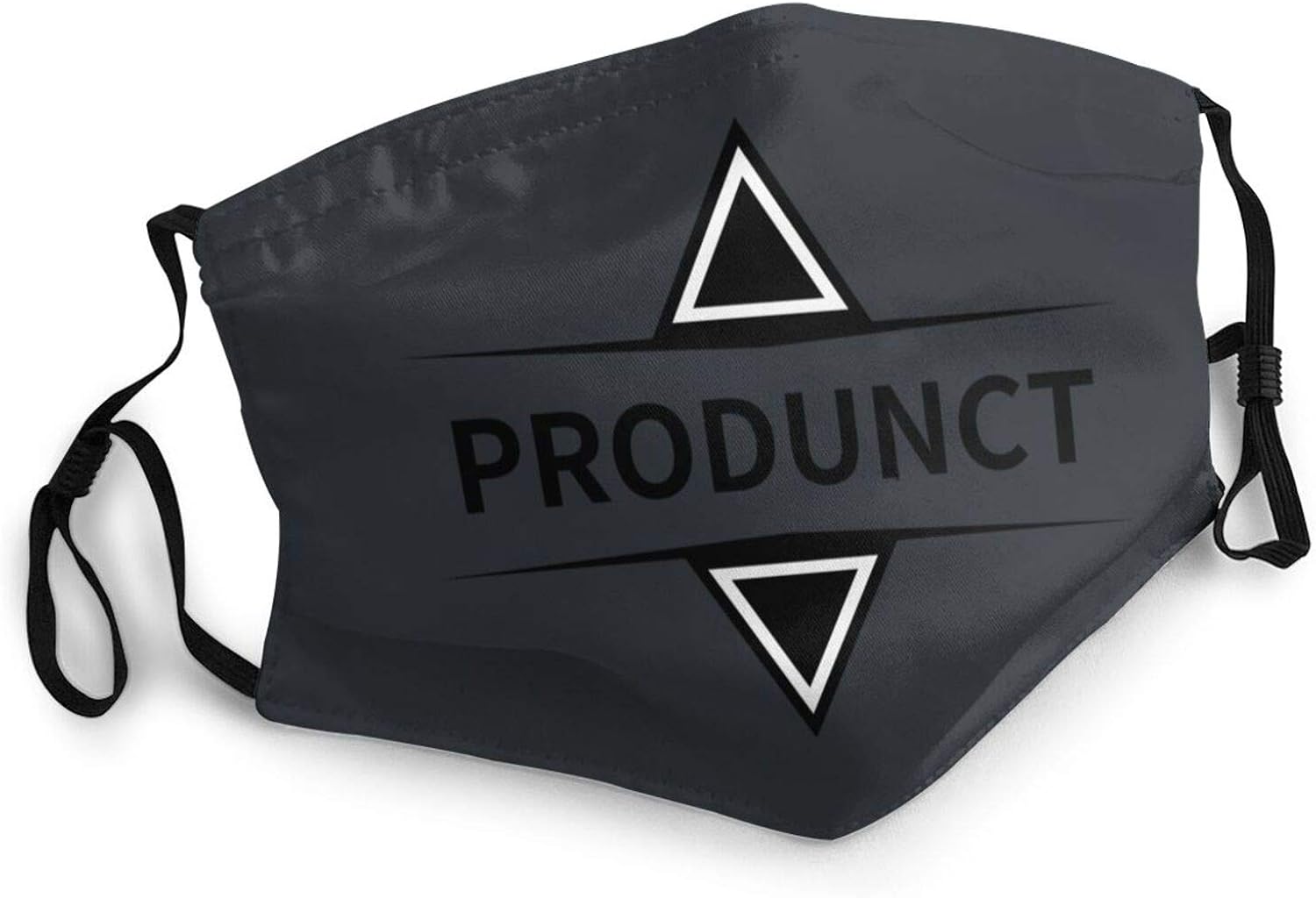 Cloth Mask Convex Triangle Adjustable Face Mask for Men and Women Black ...
