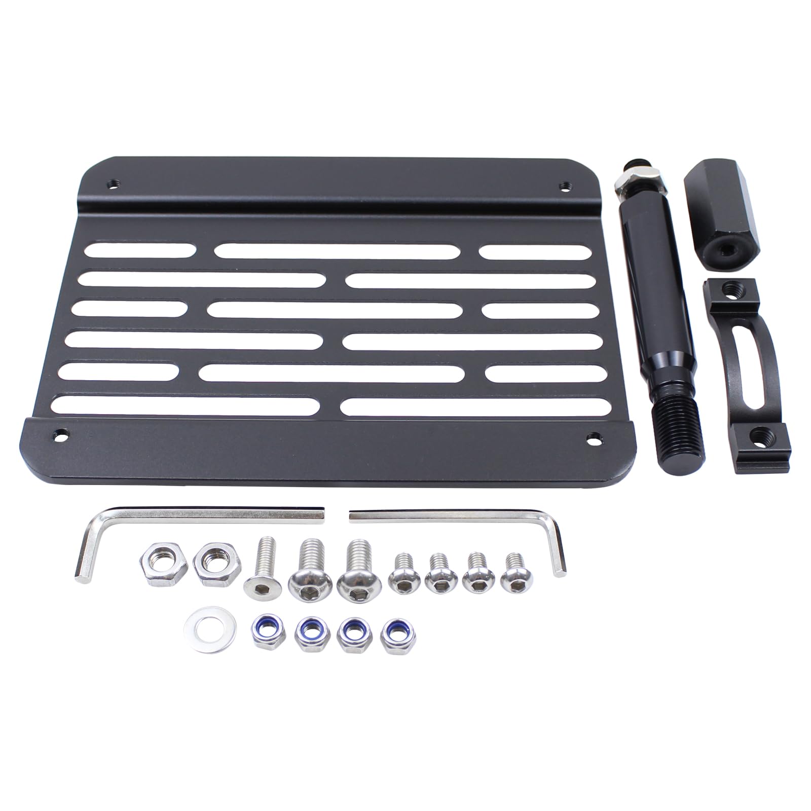 ApplianPar Front Bumper Tow Hook License Plate Mount Bracket Holder ...