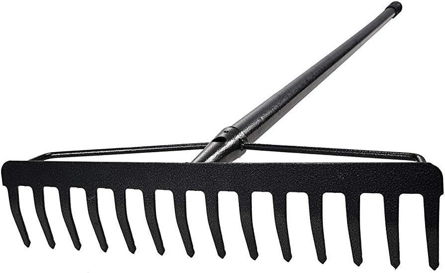 Old Tjikko Soil Rake,Garden Rake Heavy Duty,Rake Gardening,Landscape ...