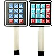 Amazon.com: DIYables 3x4 4x4 Membrane Matrix Keypad for Arduino, ESP32, ESP8266, for Raspberry ...